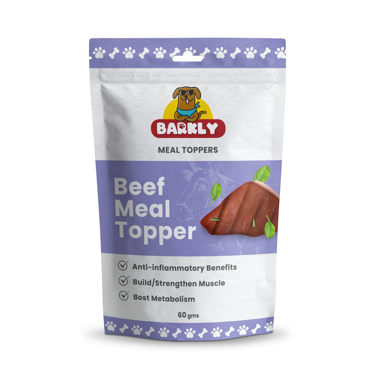 Premium Beef Meal Topper for Dogs | Nutrient-Rich, Grain-Free – BARKLY