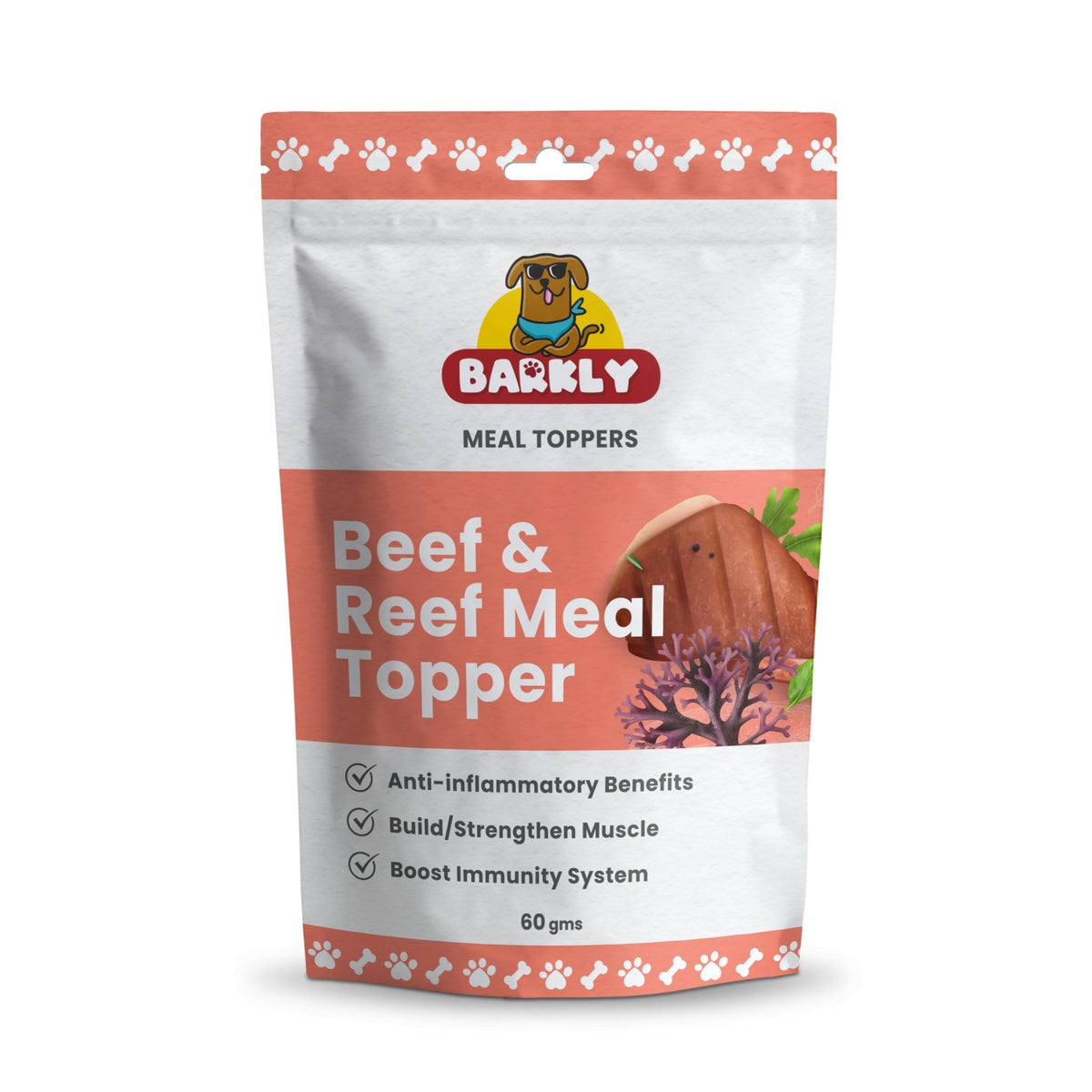 Beef & Reef Meal Topper for Dogs - Barkly Treats – Protein & Omega – BARKLY